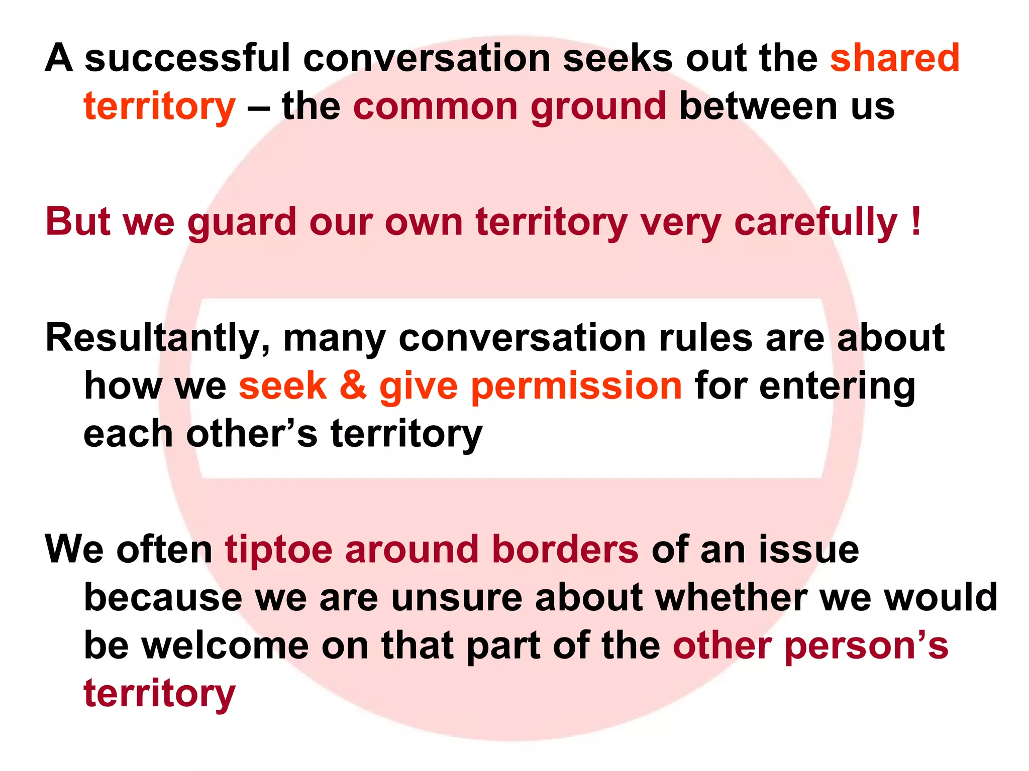 Conversation - The Heart of Communication | PPT