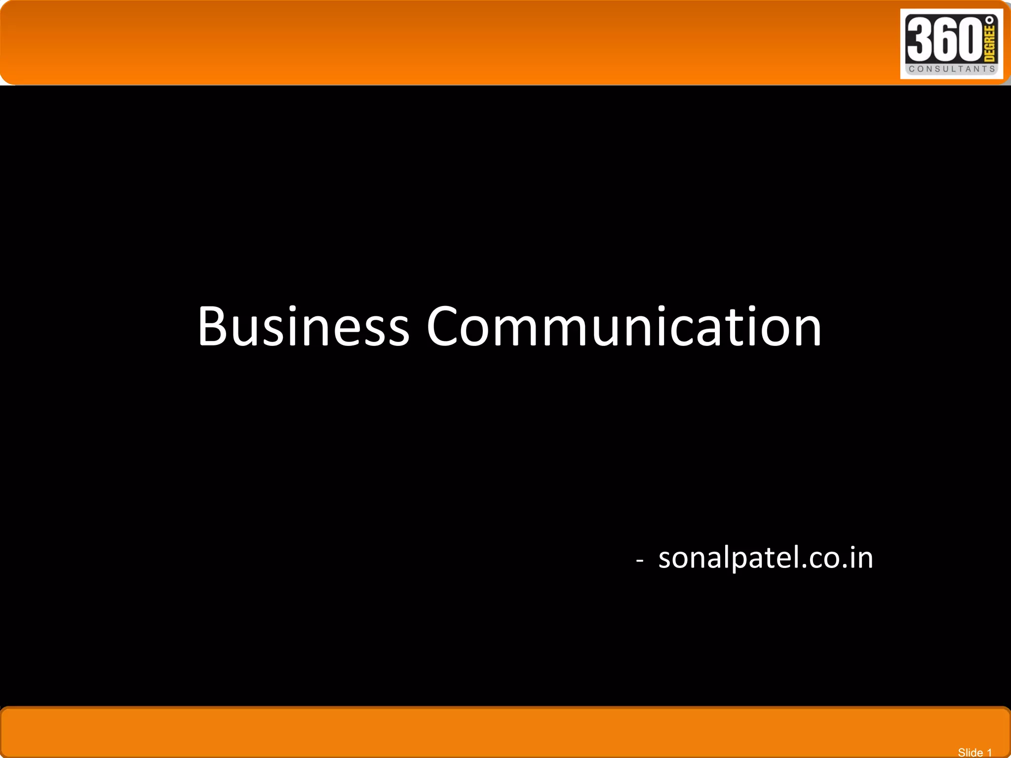 Bussiness communication | PPT