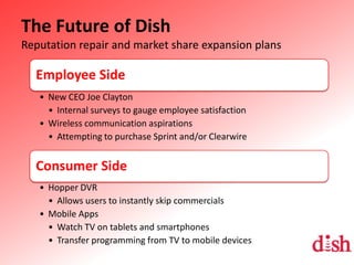 Dish Network Profile (Business Communications, NYU Stern - Yu) | PPT