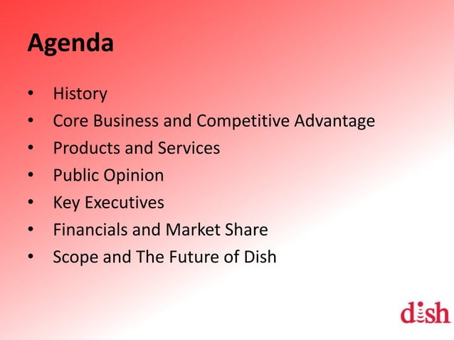 Dish Network Profile (Business Communications, NYU Stern - Yu) | PPT