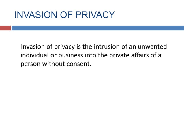 Invasion of privacy | PPTX | Internet Safety | Parenting