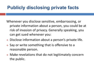 Invasion of privacy | PPTX