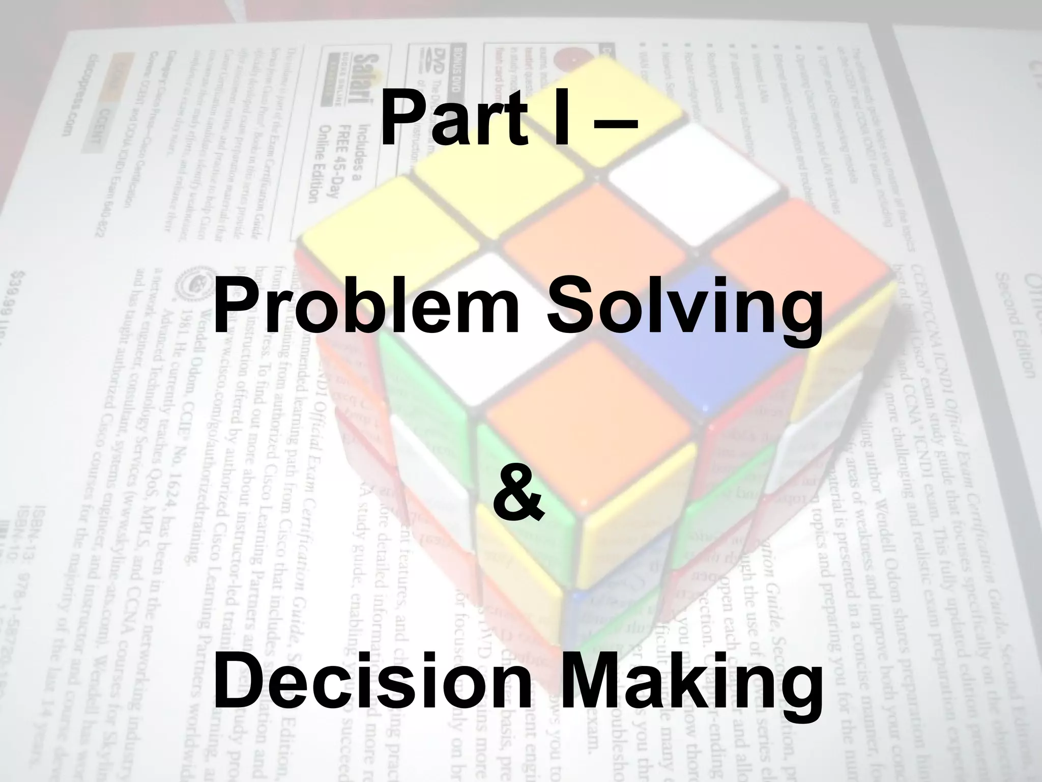 Decision Making & Negotiating | PPT