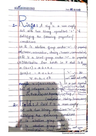 Rings and modules | PDF