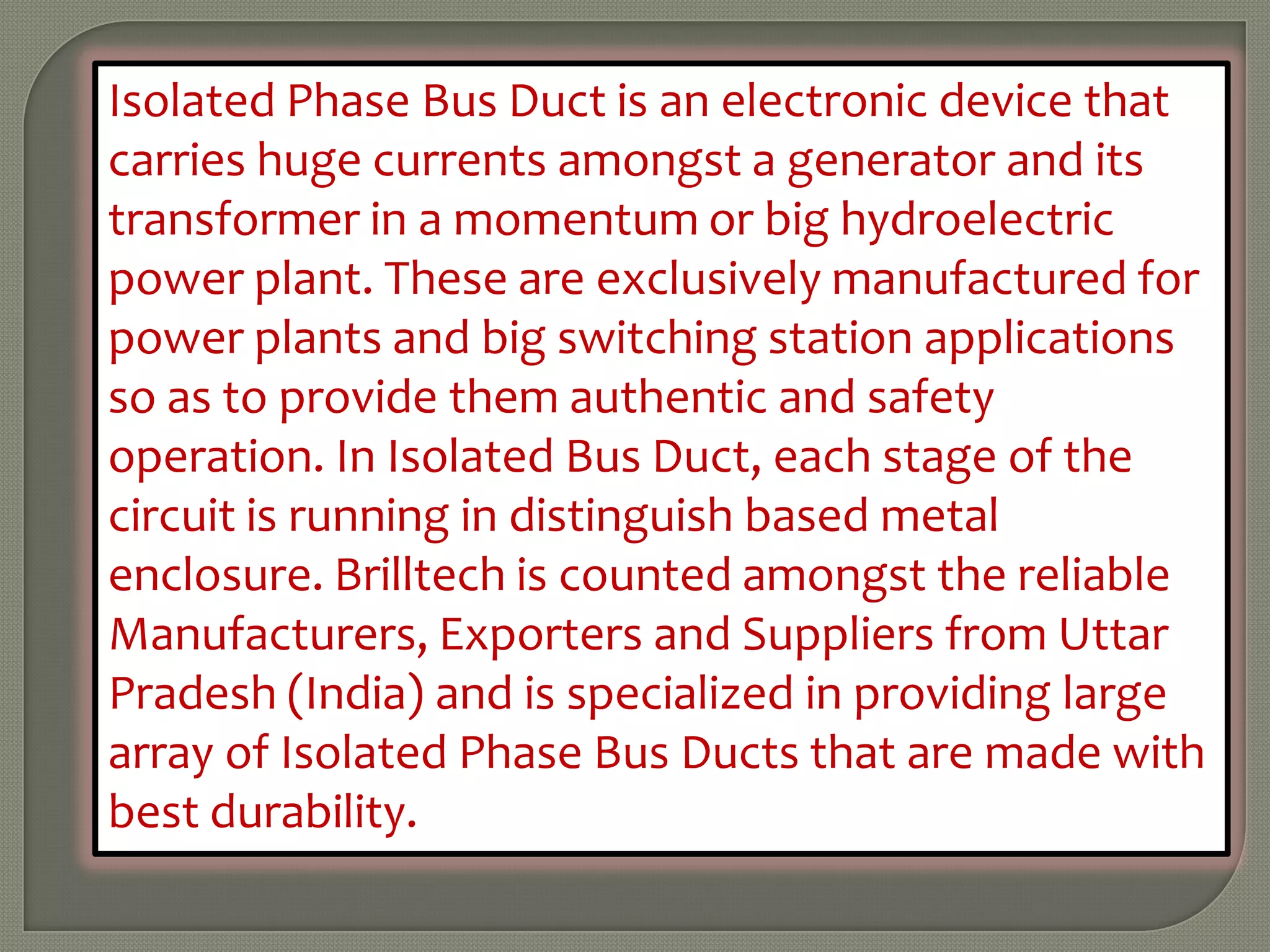 Bus ducts & bus bars | PDF | Auto Parts | Automotive