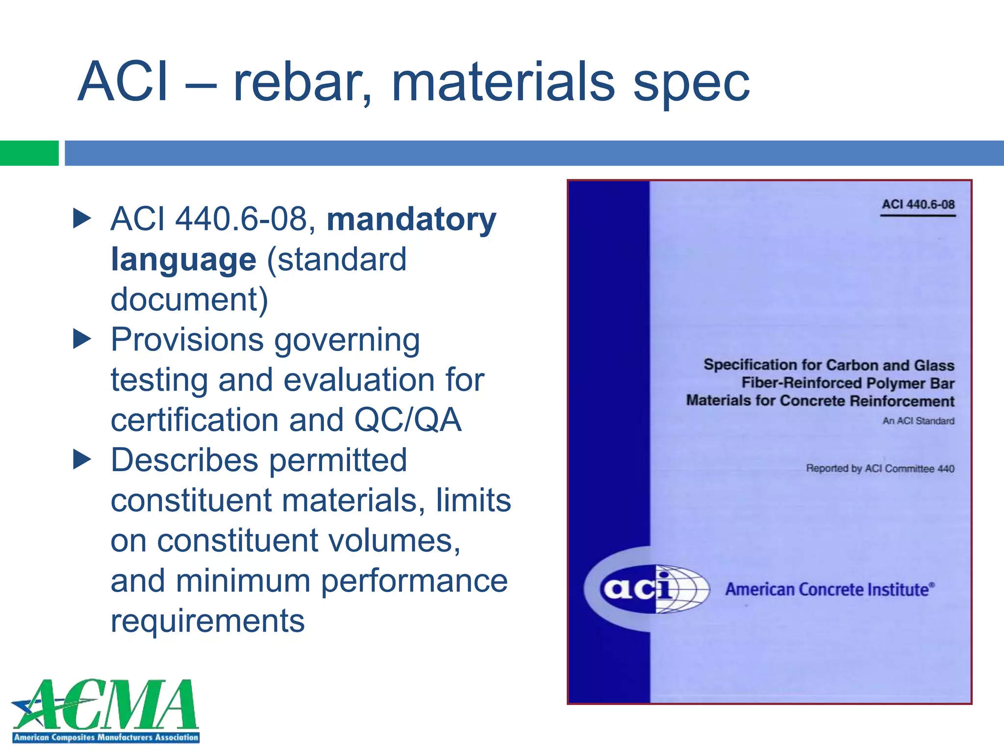 Fiber Reinforced Polymer (Frp) Composites Rebar | PPTX