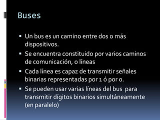 Buses de un computador | PPTX