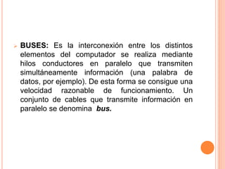 BUSES 3 ARQUITECTURA DE LAS COMPUTADORAS | PPTX