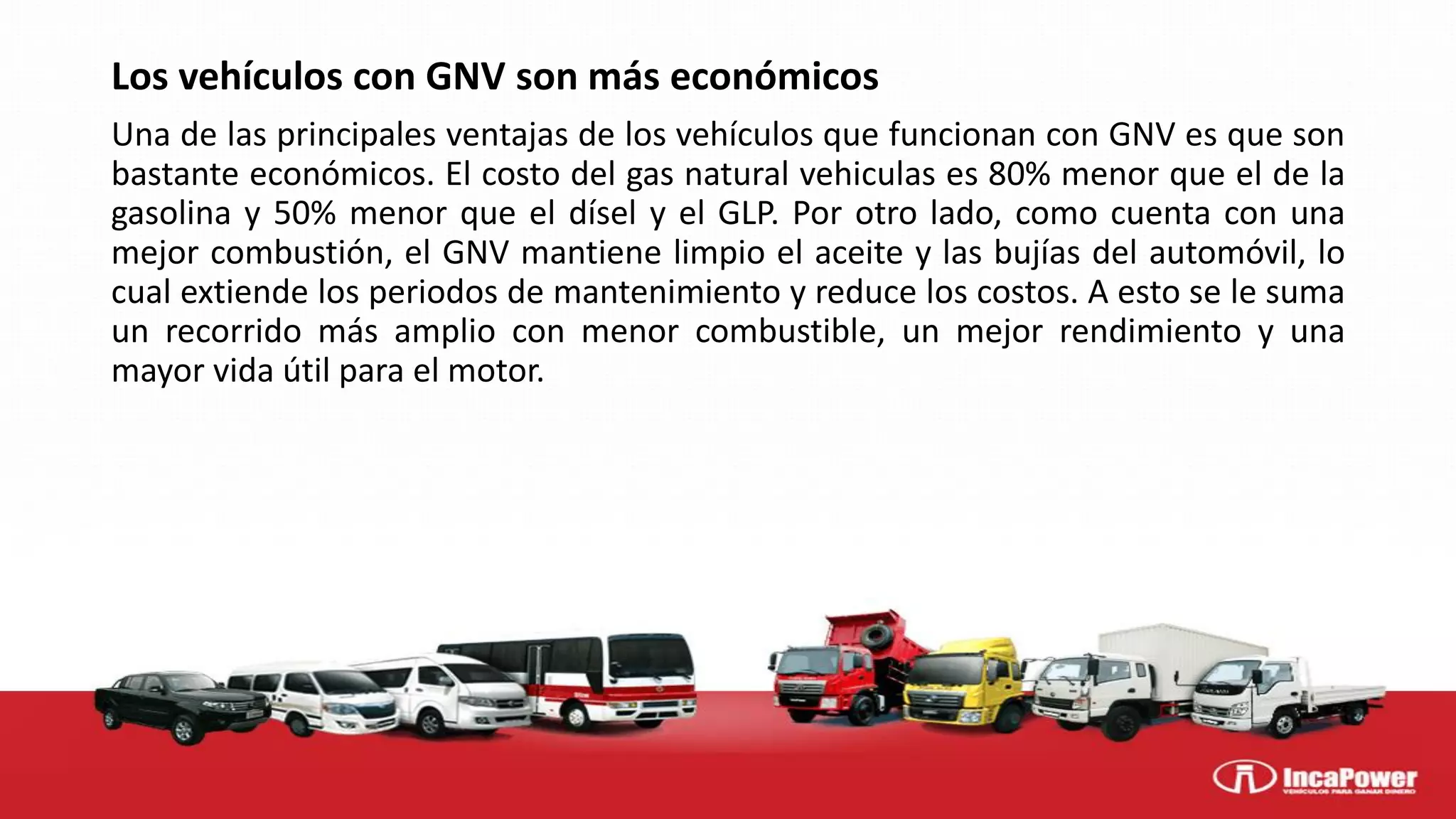 IncaPower | Buses GNV: Beneficios de tener un vehículo con GNV | PDF