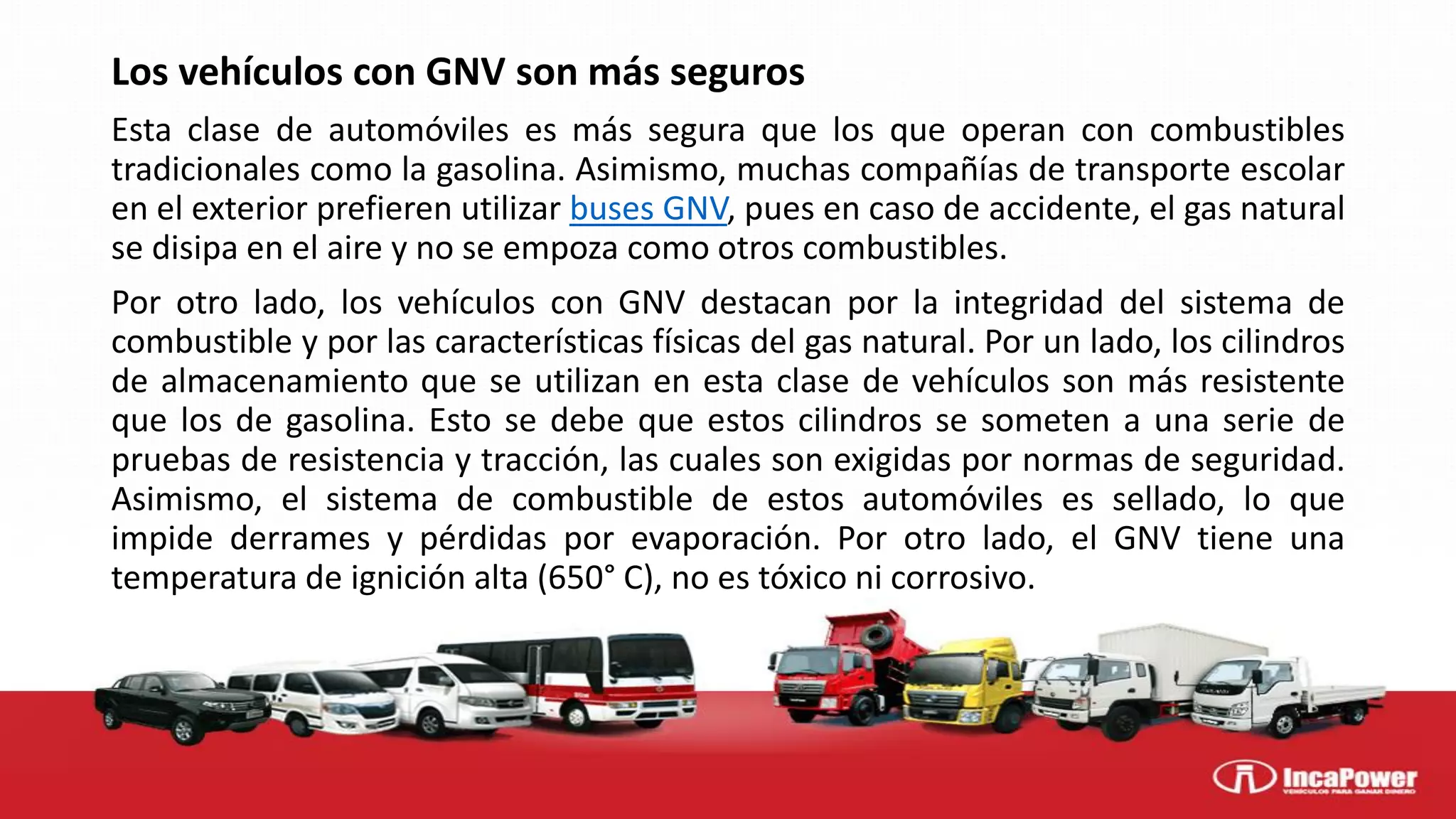 IncaPower | Buses GNV: Beneficios de tener un vehículo con GNV | PDF