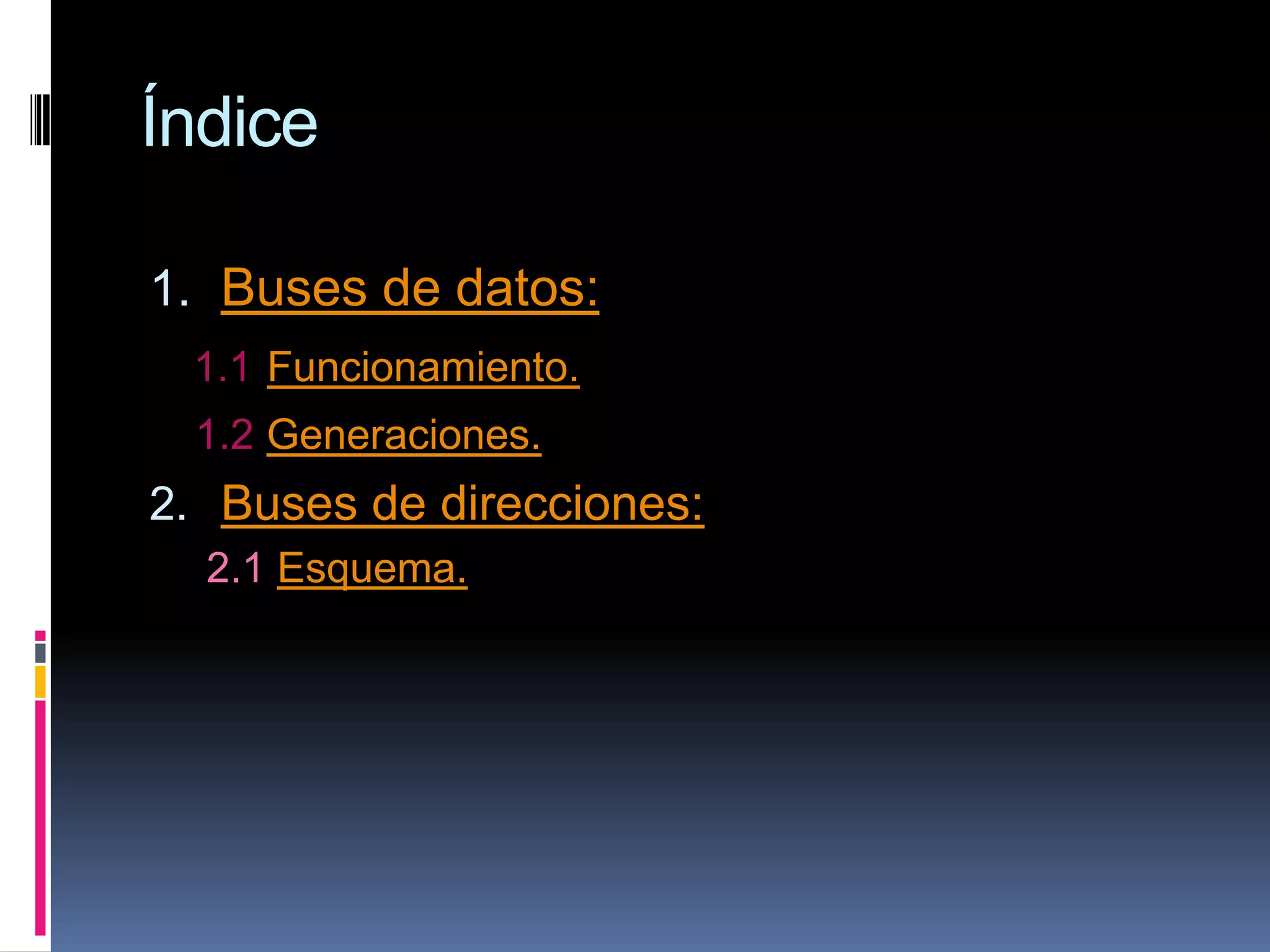 Buses de datos, de direcciones y de control | PPT