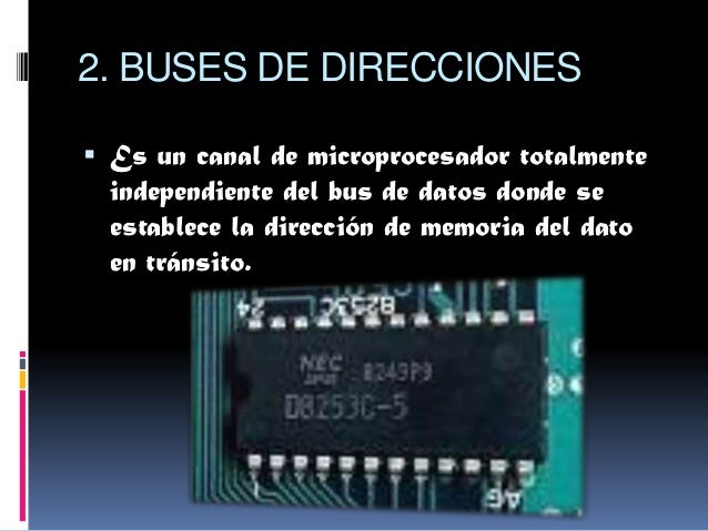 Buses de datos, de direcciones y de control