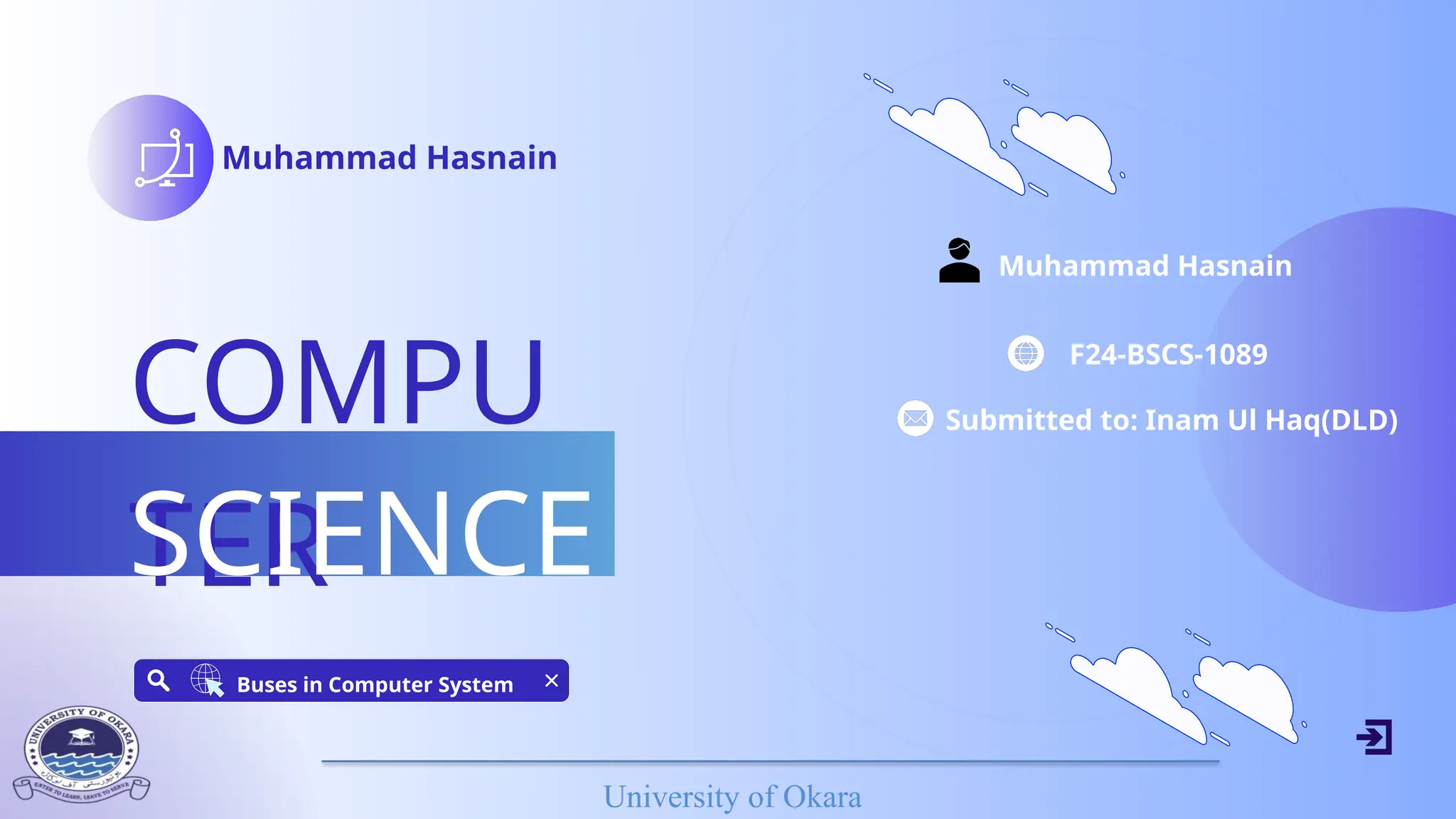 Buses in Computer ("Explain computer buses: types, functions, and role in system performance.").pptx