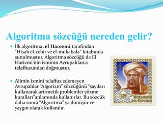 Algoritmalar | PPTX