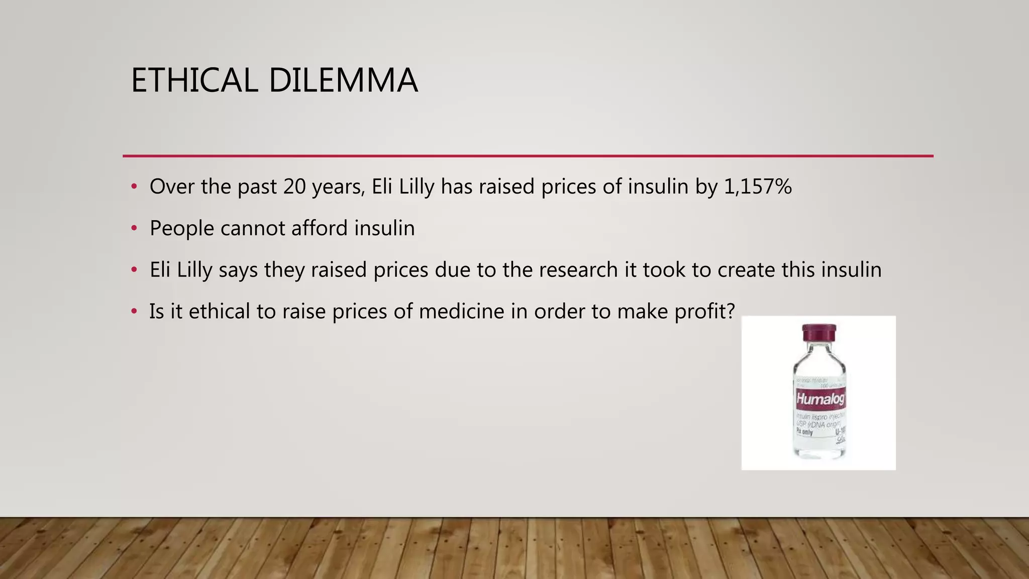 Eli Lilly Ethical Dilemma Case | PPT