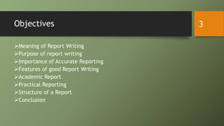 Characteristics of Report || Characteristics of Short Report ...