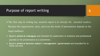 Characteristics of Report || Characteristics of Short Report ...