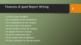Characteristics of Report || Characteristics of Short Report ...