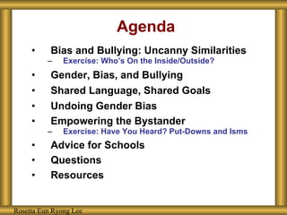 Bullying and Bias Workshop Bush School | PPT