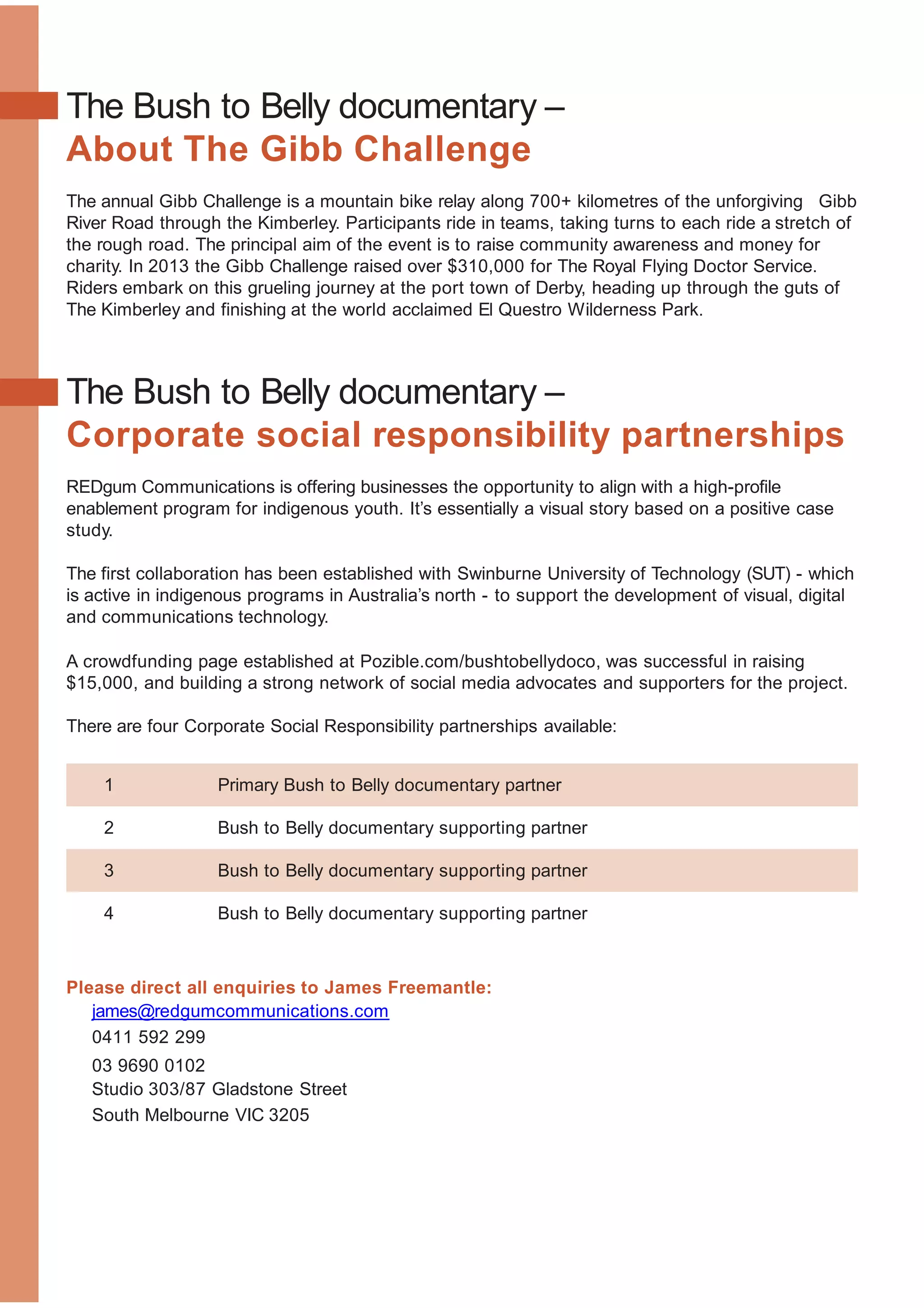 Bush2Belly kids take on the Gibb River Challenge with coffee and smiles ...