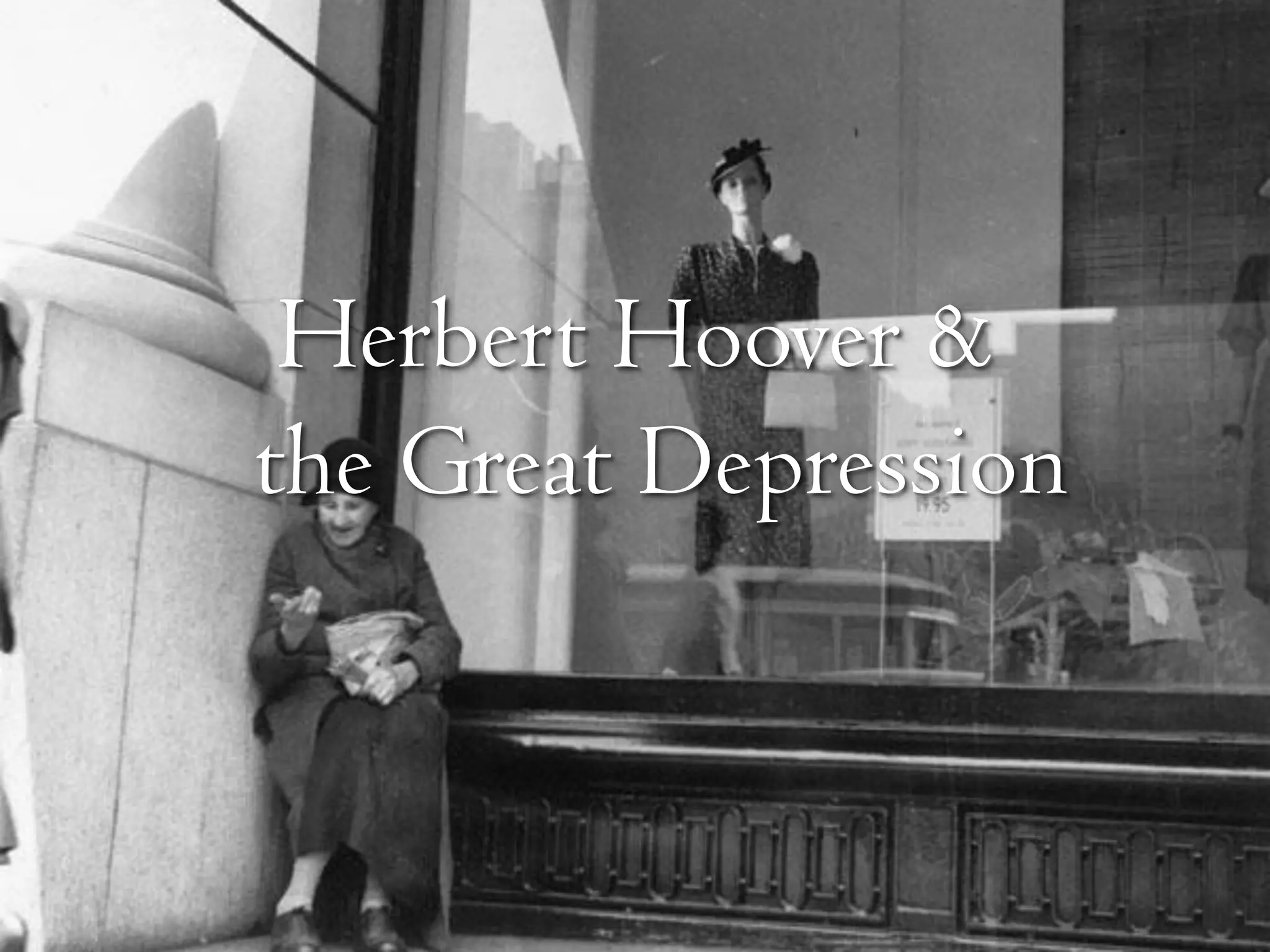 Herbert Hoover and the Great Depression | PDF