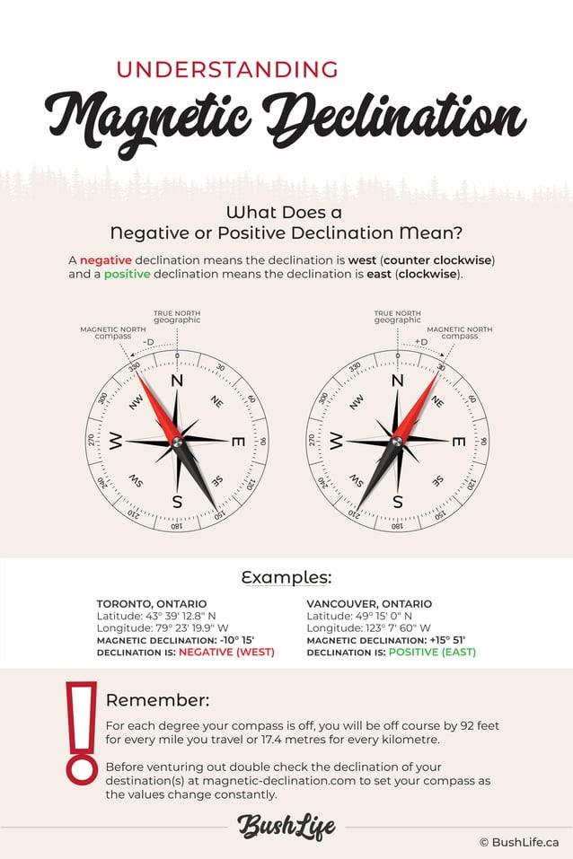 Understanding Magnetic Declination Infograph | PDF | Geography | Science
