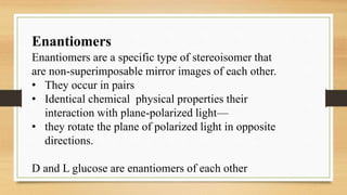 steriosomerisms in glucoses biochemistry | PPTX