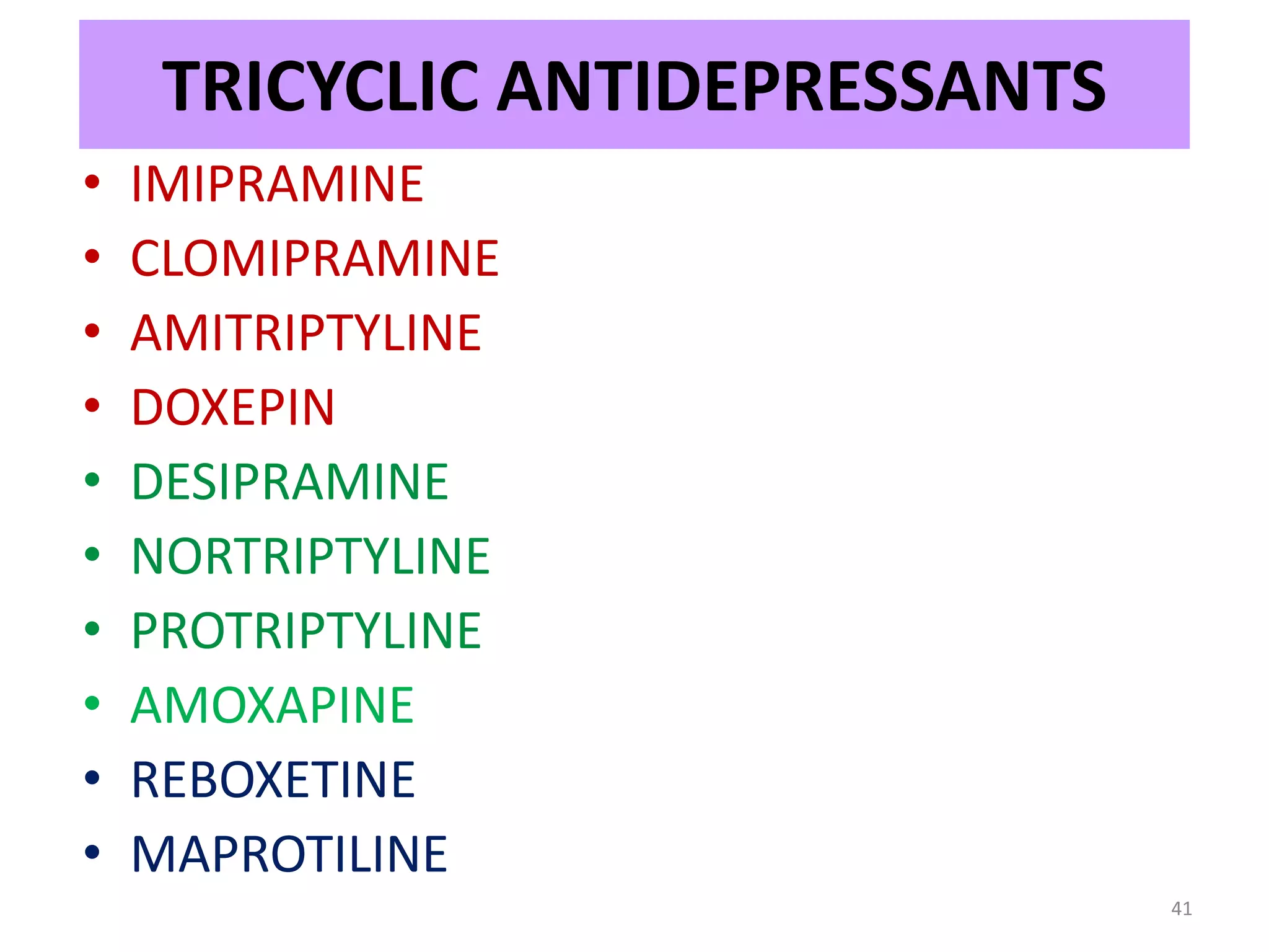 ANTIDEPRESSANTS | PPTX