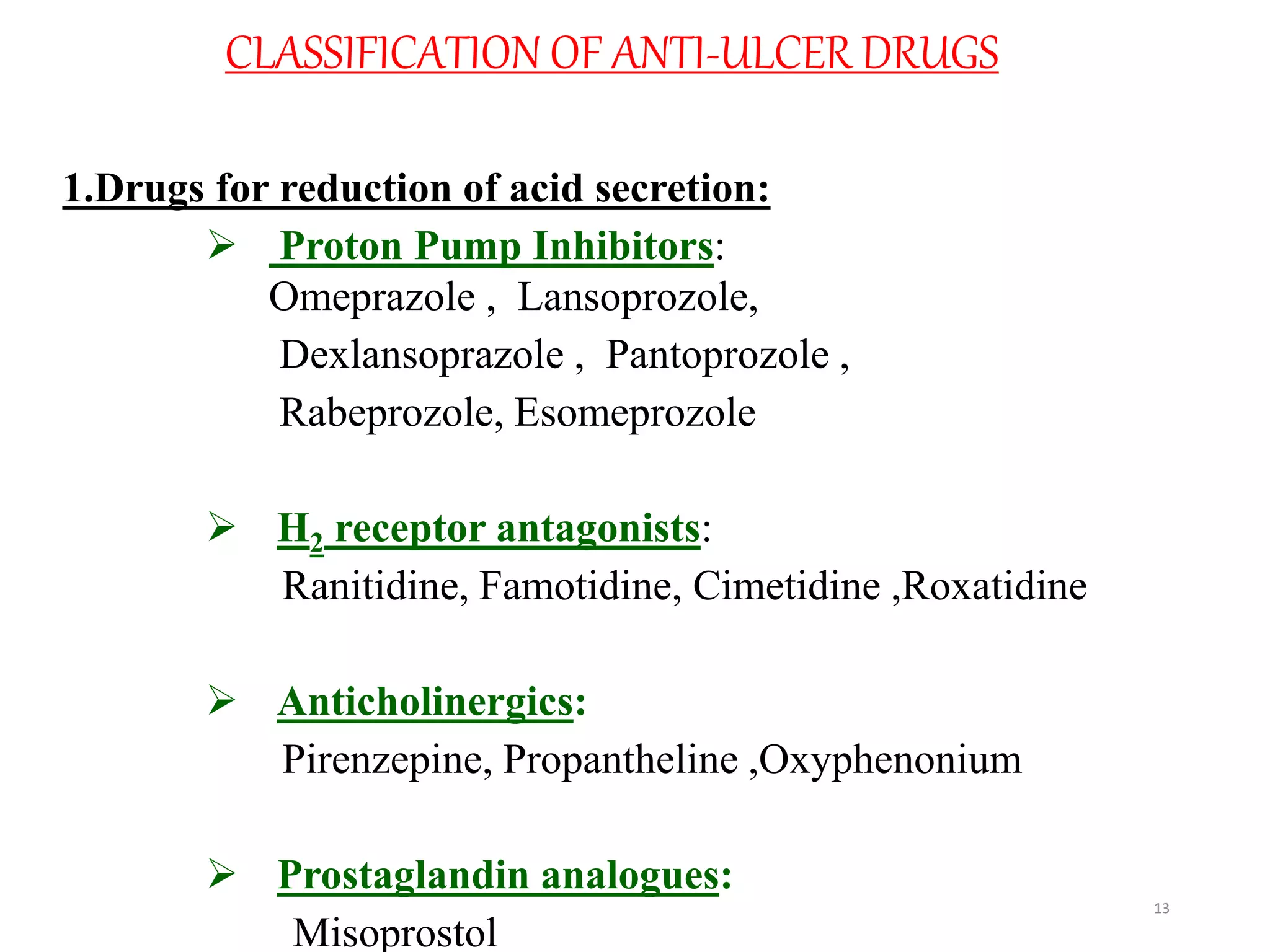 Peptic ulcer disease pharmacotherapy | PPTX