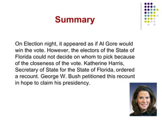 Bush vs gore | PPT
