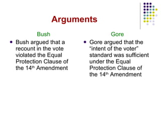 Bush vs gore | PPT