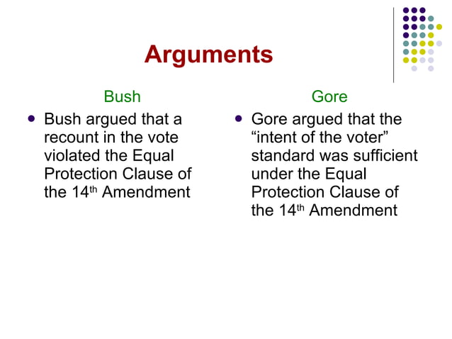Bush vs gore | PPT