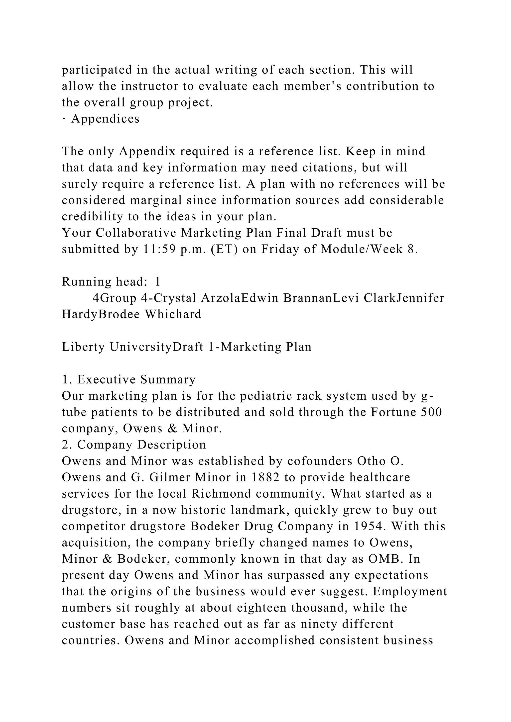 BUSI 330Collaborative Marketing Plan Final Draft Instructions.docx