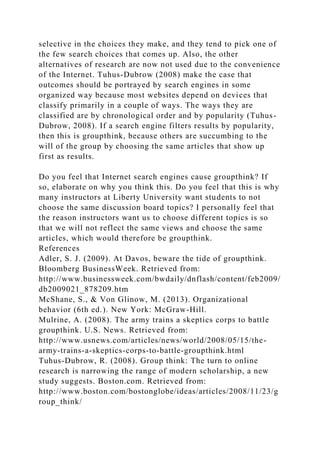 BUSI 340Discussion Board Forum Thread ExampleGroupthinkDef.docx