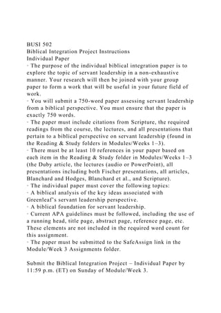 BUSI 502Biblical Integration Project InstructionsIndividual Pa.docx