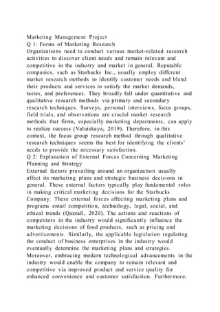 BUSI 520Marketing Management Individual Project (MMIP) Develop | DOCX