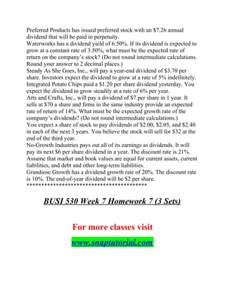 BUSI 530 EXceptional Education/snaptutorial.COM | DOC