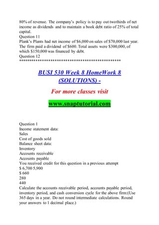 BUSI 530 Education Specialist / snaptutorial.com