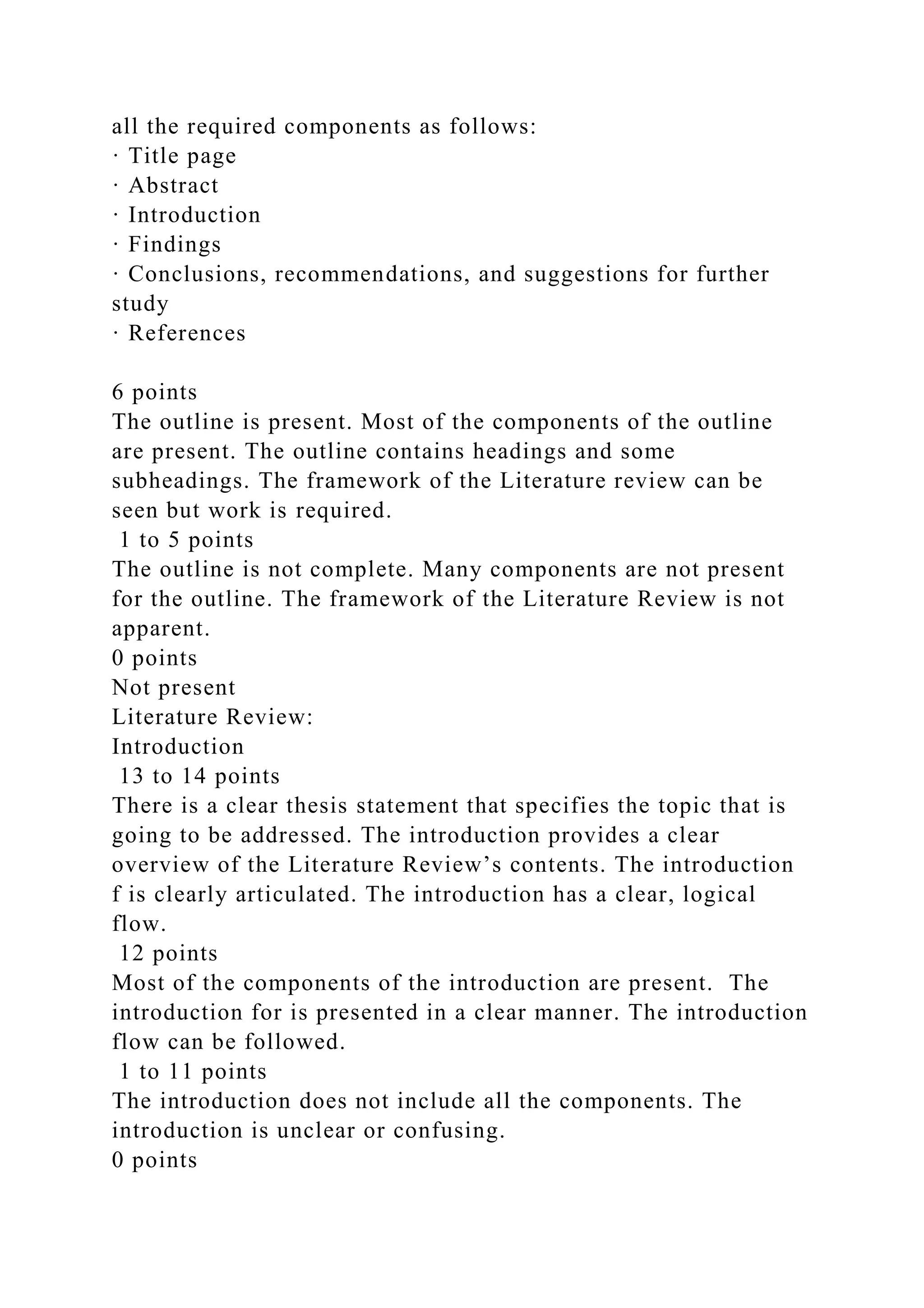 BUSI 610Literature Review Abstract Rubric(20 Points)Cr.docx