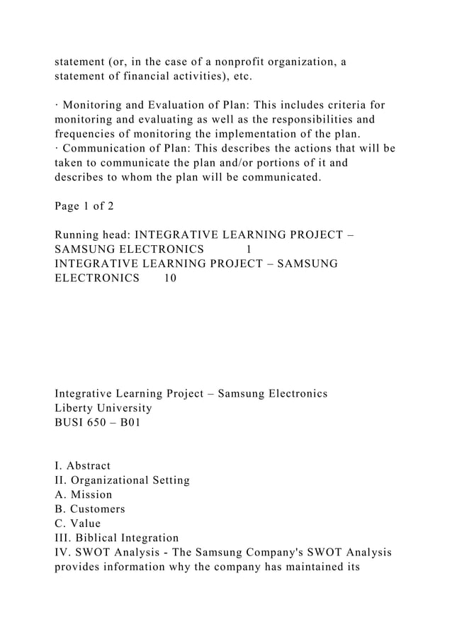 BUSI 650Integrative Learning Project – General Instructions.docx