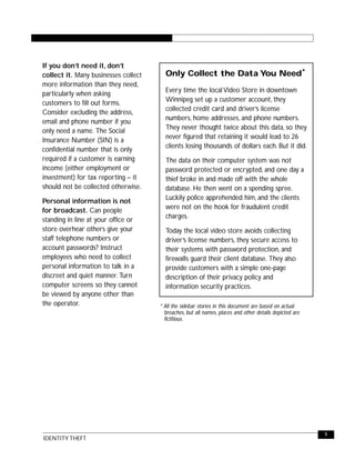 Business Identity Theft Kit | PDF