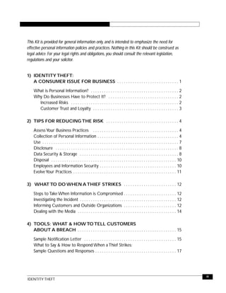 Business Identity Theft Kit | PDF