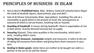 Businees Ethics in Islam.to understand islam | PPTX