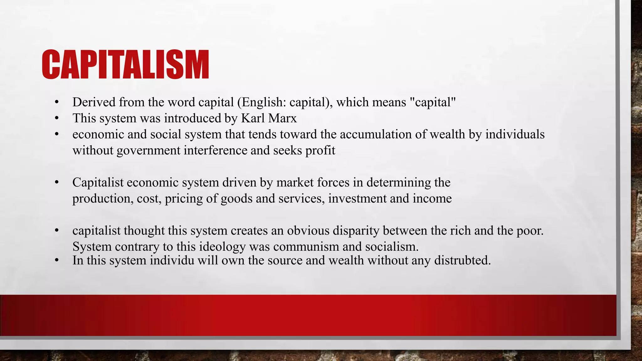 SISTEM KAPITALISME,SOSIALISME,DAN KOMUNISME | PPTX