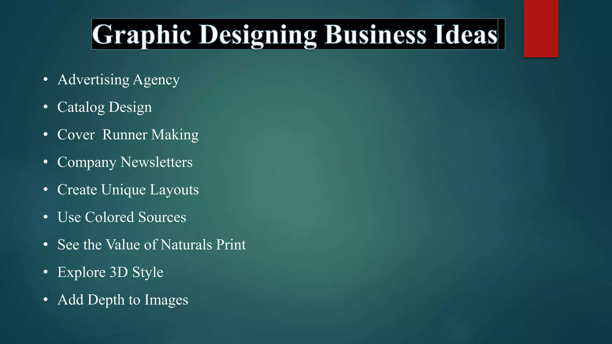 What are the Graphic Designing business Ideas? | PPT