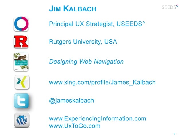 USEEDS° :: Busines Model Design for Designers, Jim Kalbach | PPT