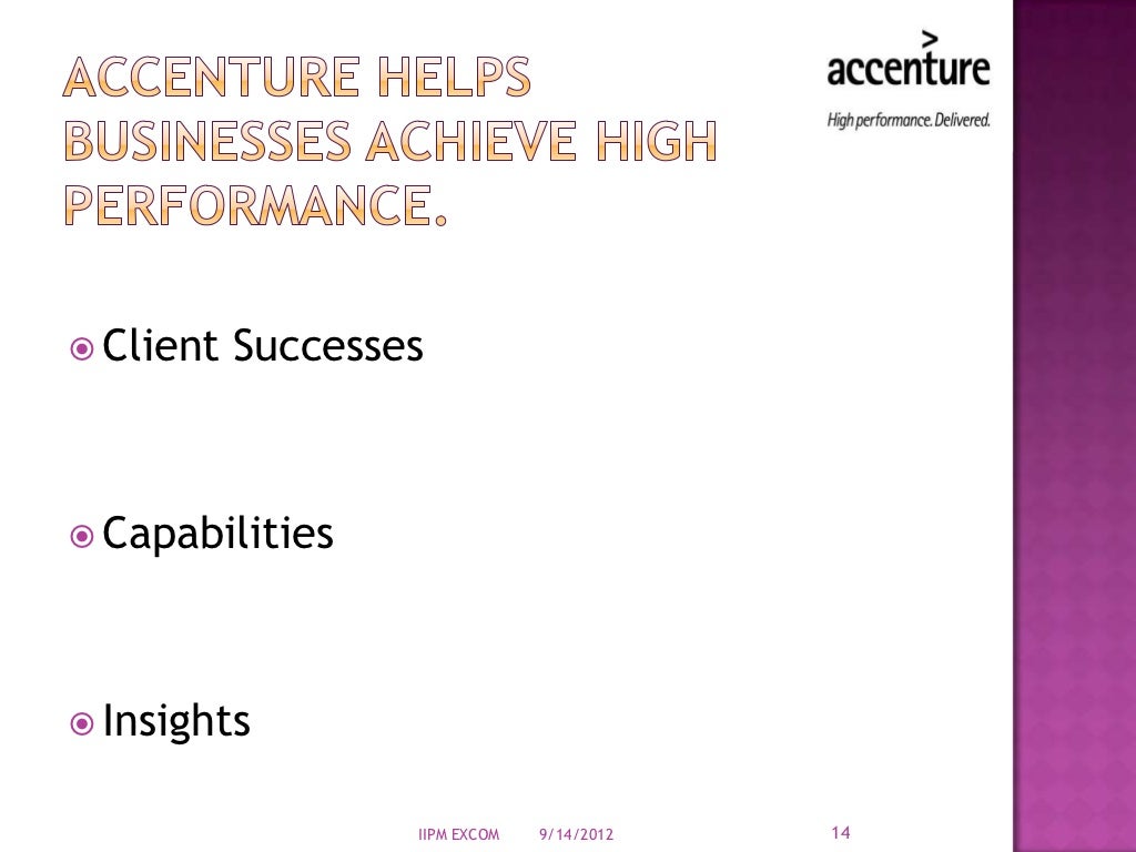 Business Presentation - Accenture