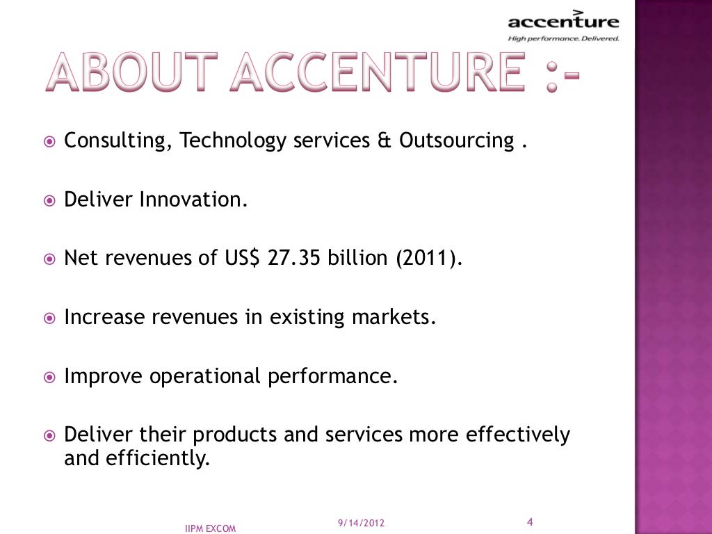 Business Presentation - Accenture