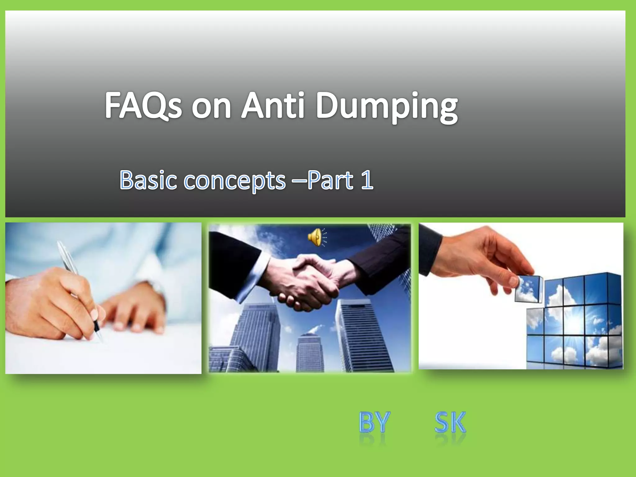 Anti-dumping concepts | PPTX