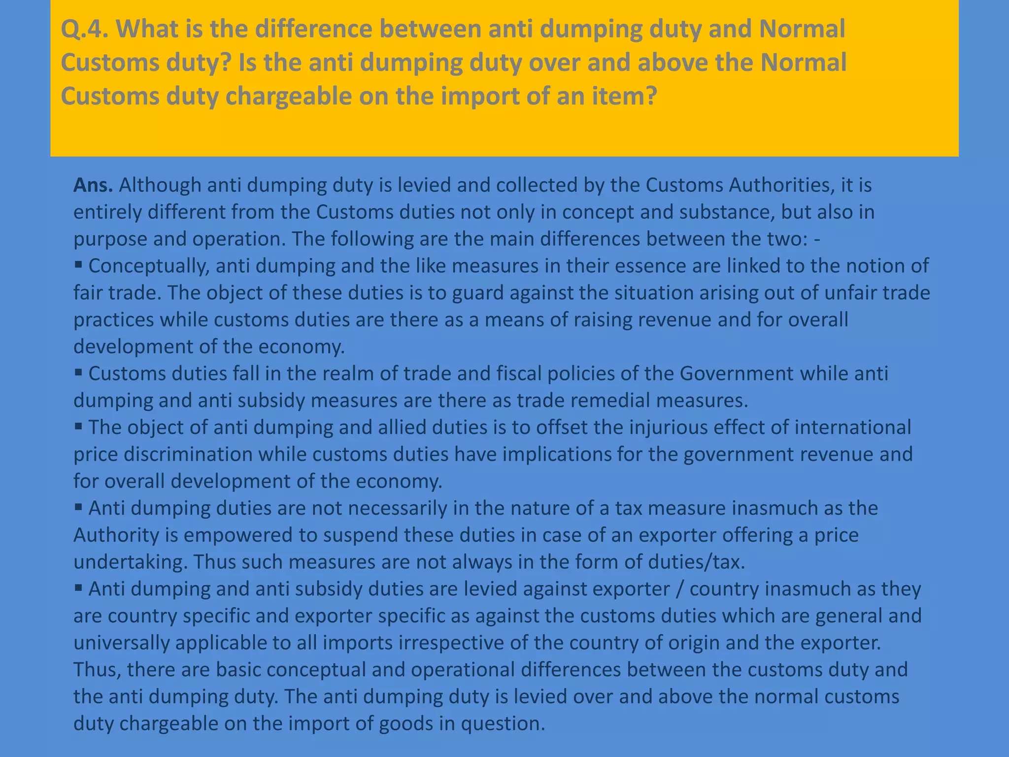 Anti-dumping concepts | PPTX